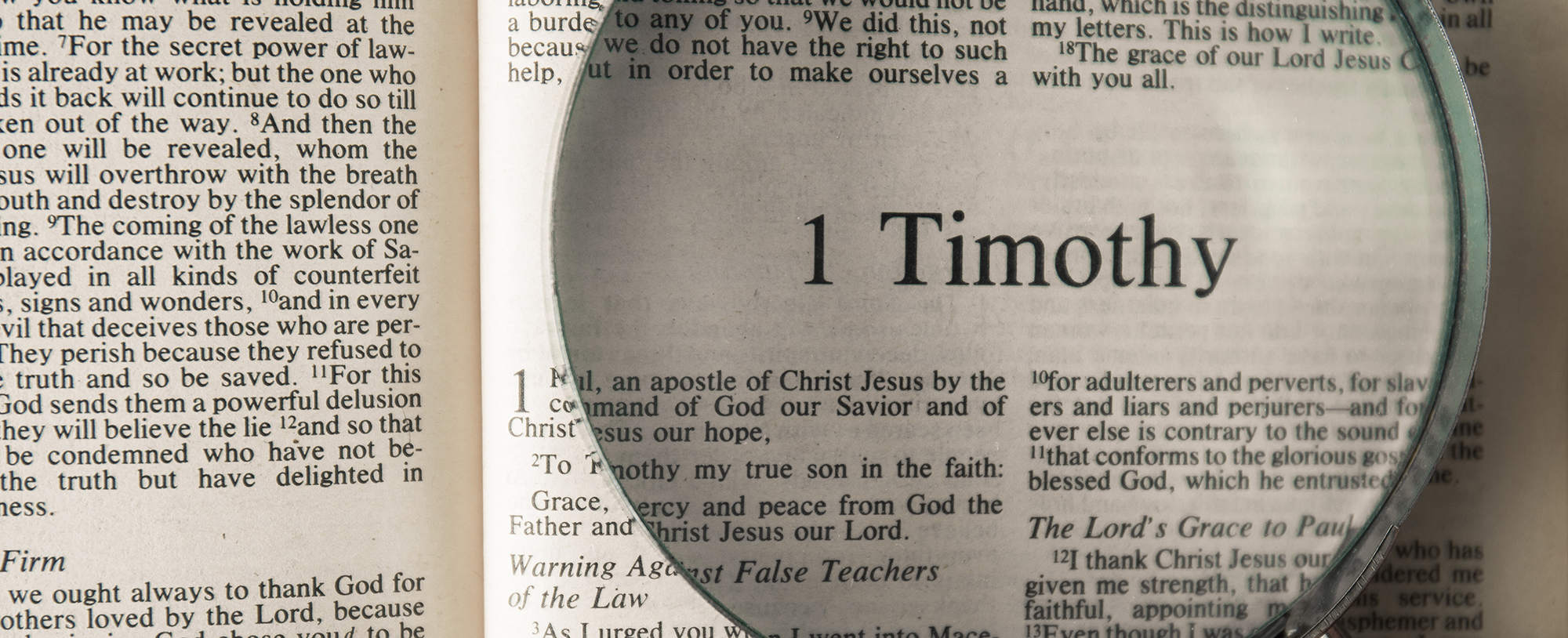 I Timothy: Encouraging Disciples. Part 2. – His Word Today